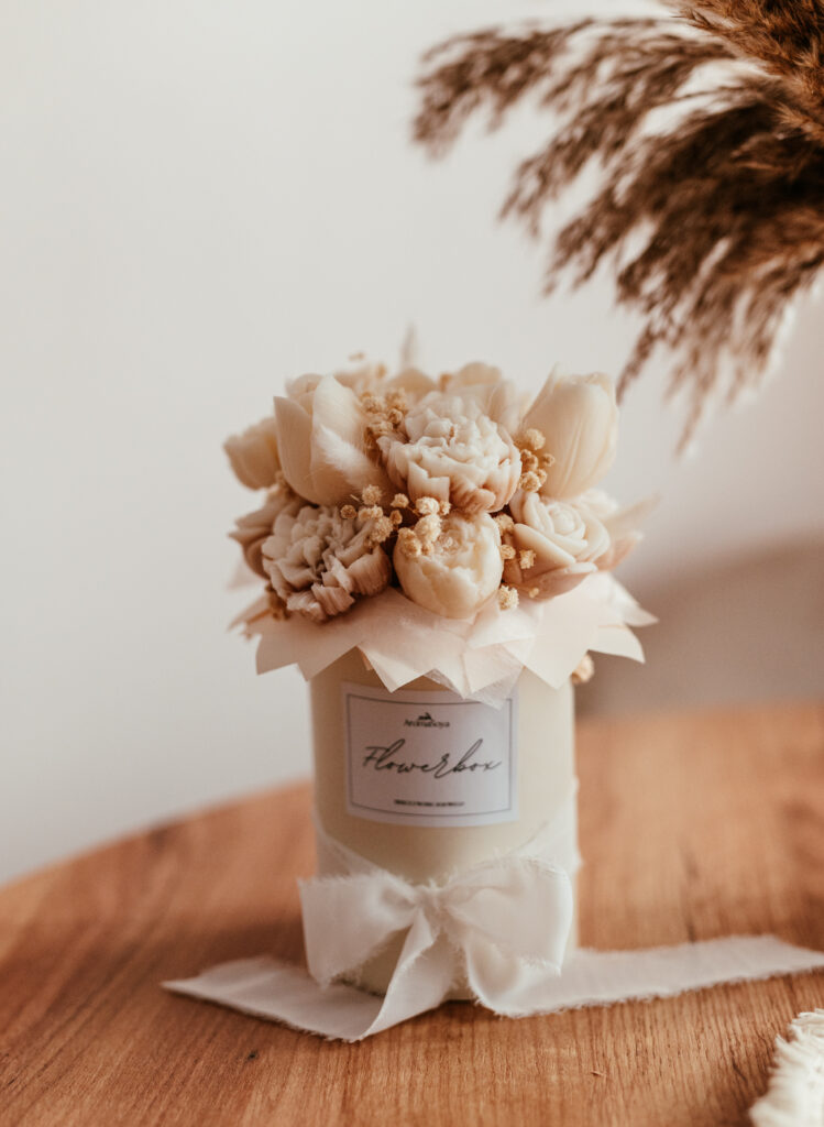 Flowerbox ze Świec Sojowych – Naturalne Świece w Dekoracyjnym Flower ...