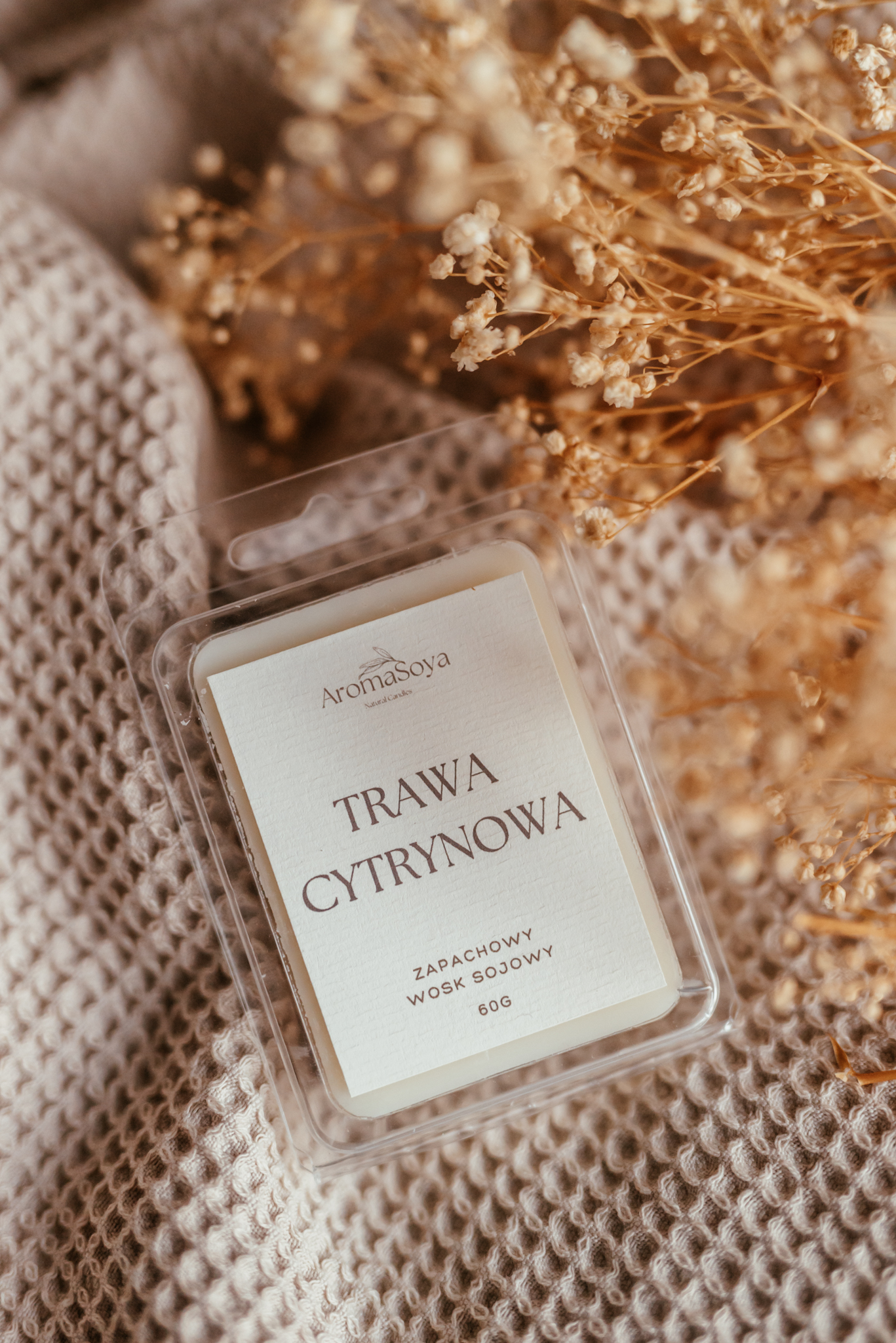 Zapachowy wosk sojowy - Trawa cytrynowa - Aromasoya