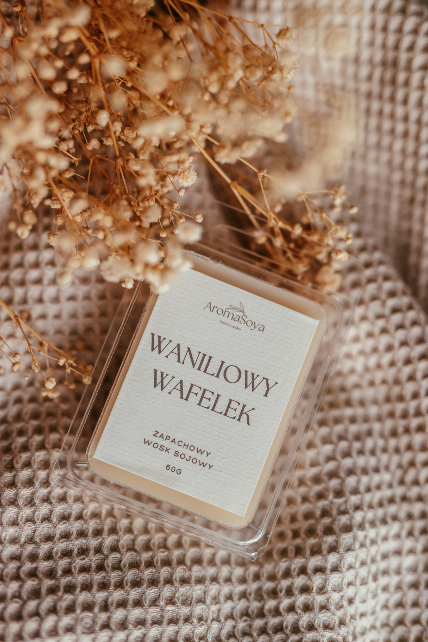 Zapachowy wosk sojowy - Waniliowy wafelek - Aromasoya